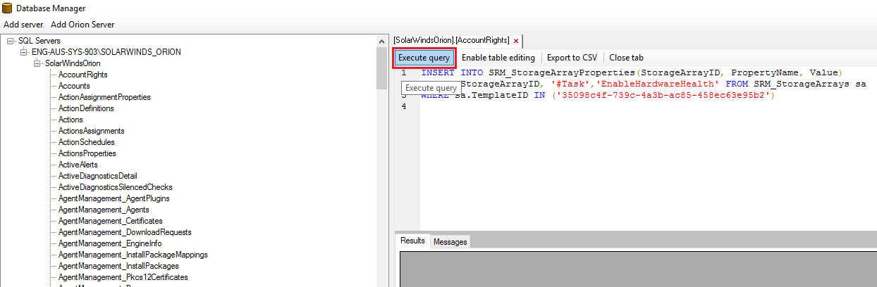 Enable HPE 3PAR array for hardware health monitoring