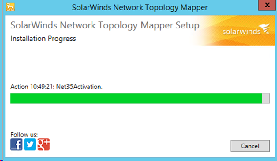 Installation screen shots NTM Network Topology Mapper
