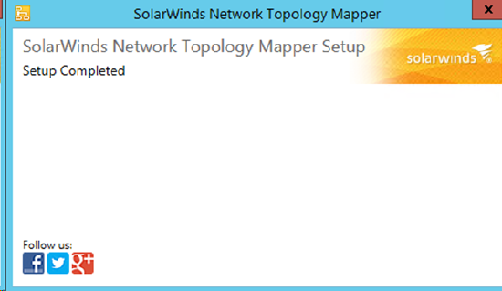 Installation screen shots NTM Network Topology Mapper