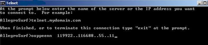 Turn off character duplication in Windows Telnet