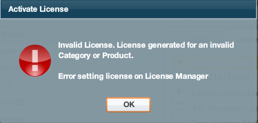 SEM activating error: Invalid License. License generated for an invalid ...