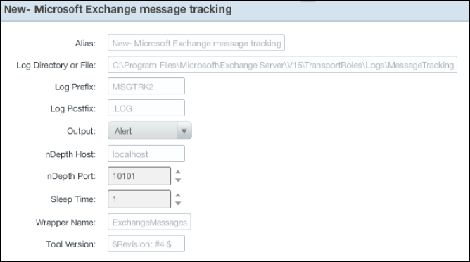 How to create a Microsoft Exchange message tracking connector in SEM