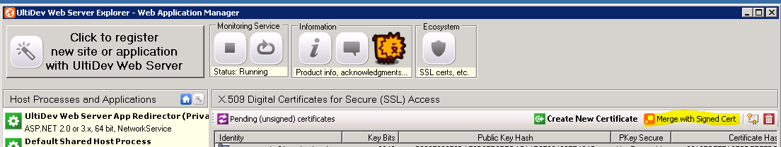 Use Ultidev to generate a real-production-grade certificate