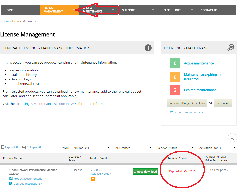 License Activation Failed - released after your maintenance agreement ...