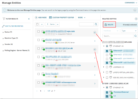 How to Delete Unknown or Down interfaces by bulk in Orion