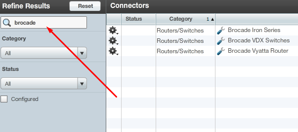 Configure Brocade Ironport series routers/switches in SEM