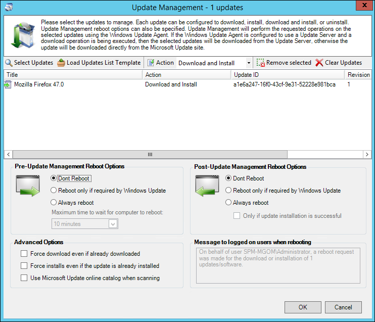 Active and passive system patching using Patch Manager