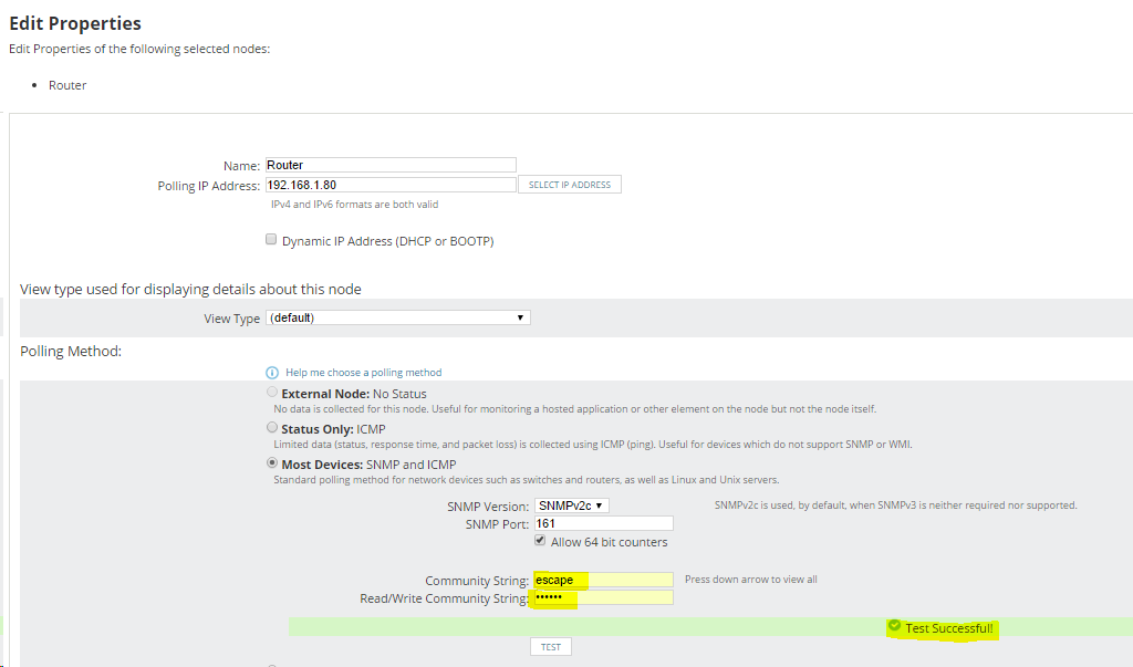 Download configuration through SNMP without device login credentials in NCM