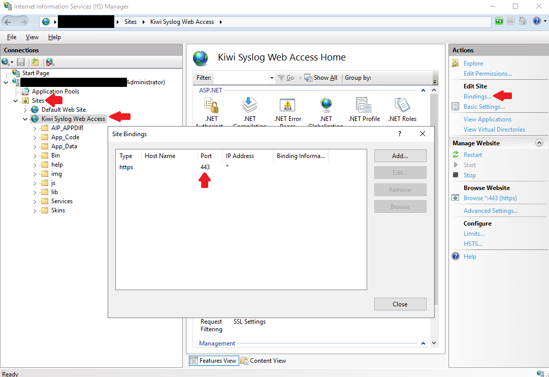 Troubleshooting Kiwi Syslog Web Access Issues After Upgrading To Kiwi Syslog Versions 980 Or 981