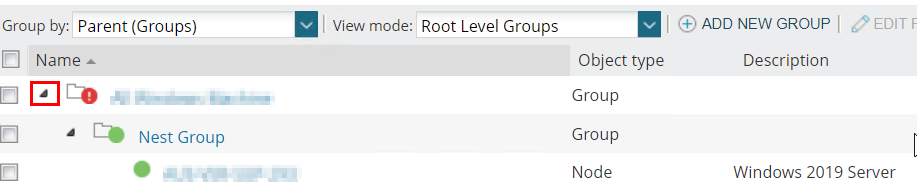 Create Nested groups in Orion Platform