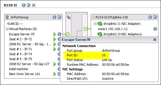 Display netflow traffic from VMware virtual distribution switch to ...
