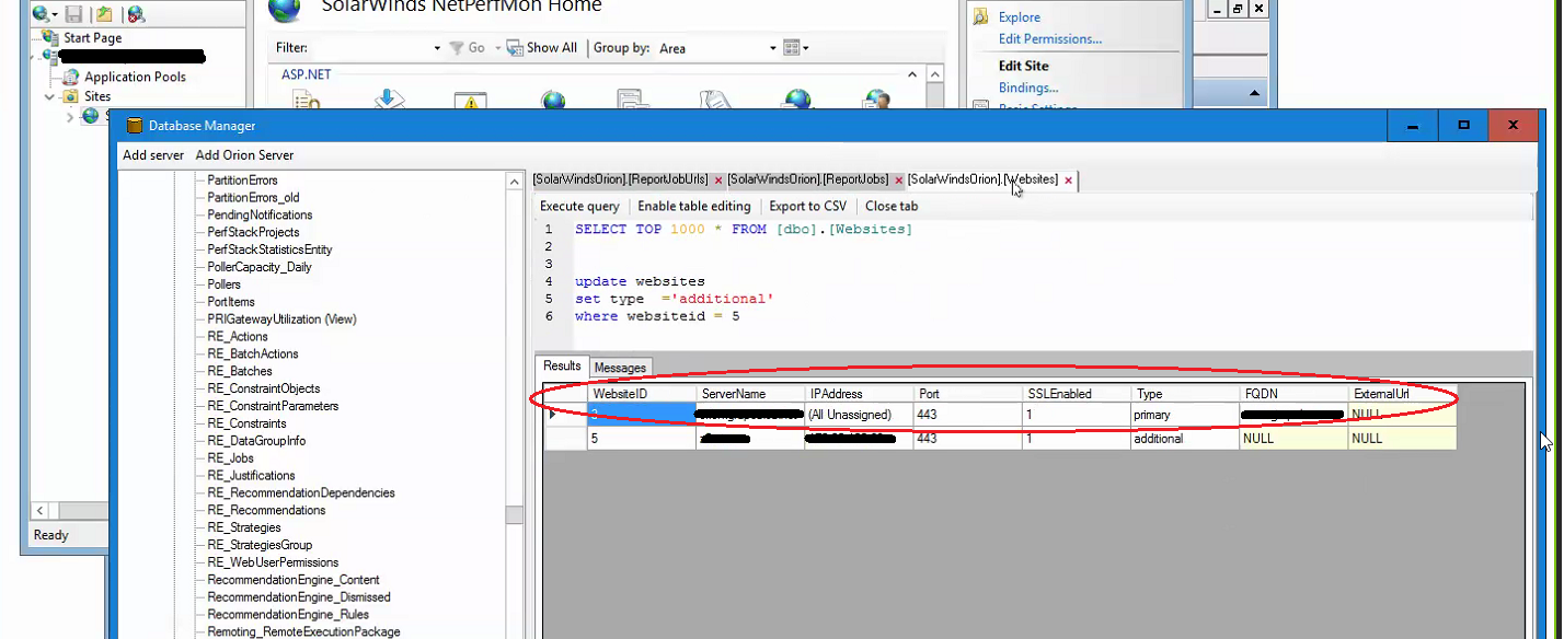 Website address in browser is different from the one which was set up ...