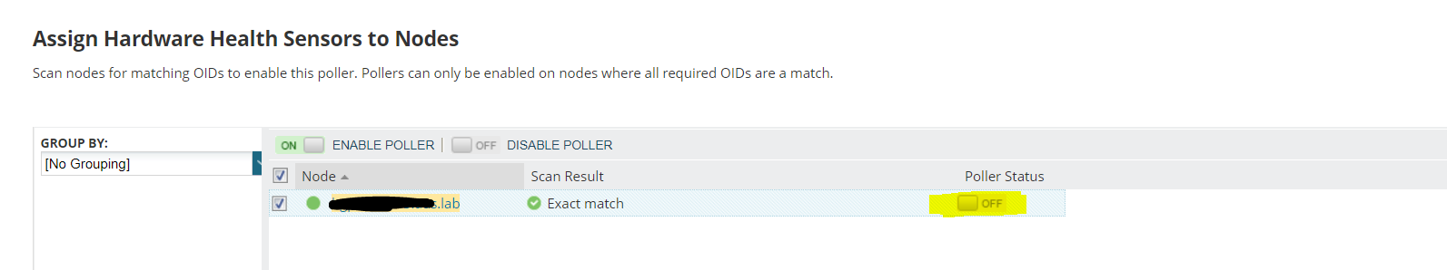 Enable Hardware Health monitoring for multiple nodes in the Orion Platform