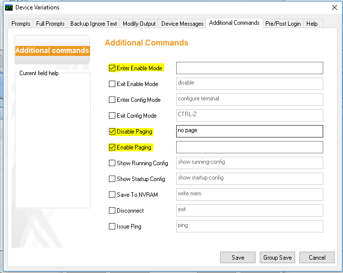 Unable to backup Aruba CX switch with Kiwi CatTools