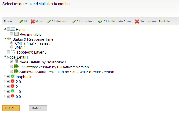 CPU and memory information unavailable in BlueCoat devices