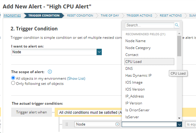 How To Create A High Cpu Utilization Alert In Npm