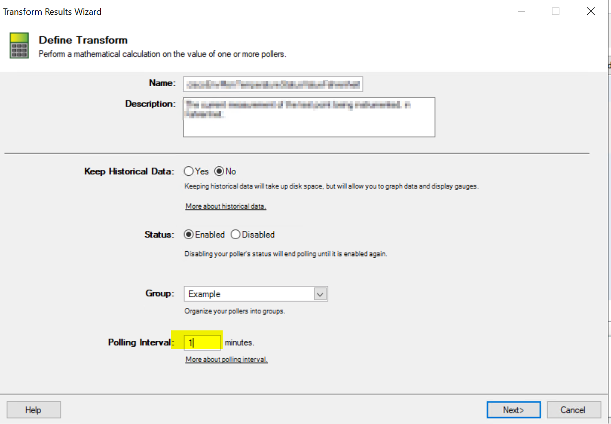 Unable to complete transform in Universal Device Poller for the Orion Platform