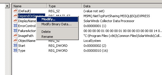 Remove dependencies from the SQL Express service from evaluation ...