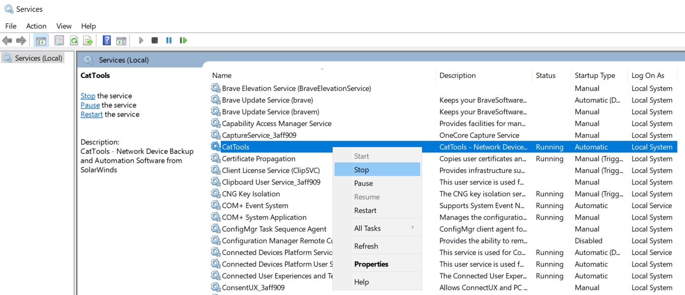 Kiwi Cattools is not launching throwing a "lockdown prior to database change was not verified by ...