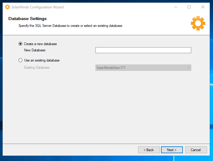How to create a new database for the log viewer