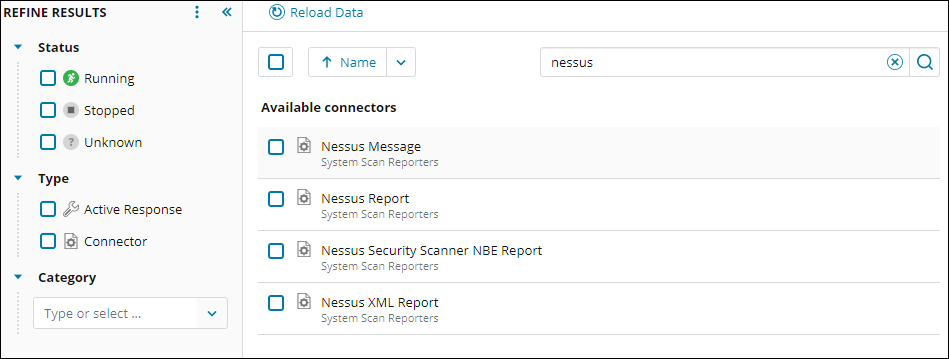 Nessus connectors in SEM