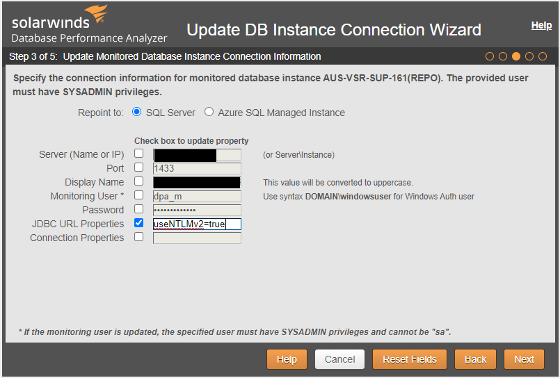 Enable Windows Authentication using NTLMv2 in DPA
