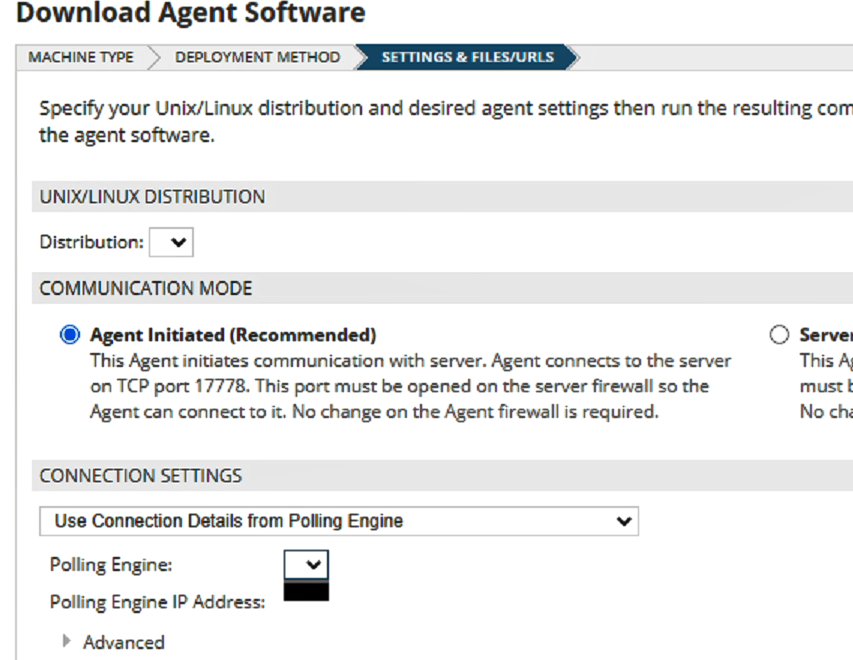 Not able to deploy agents via Web Console