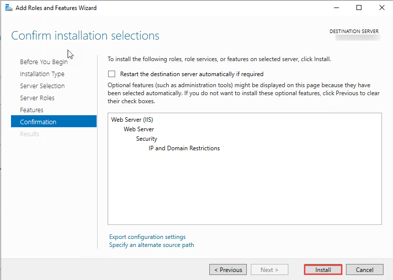 Restrict access to the Orion Web Console through IP and domain ...