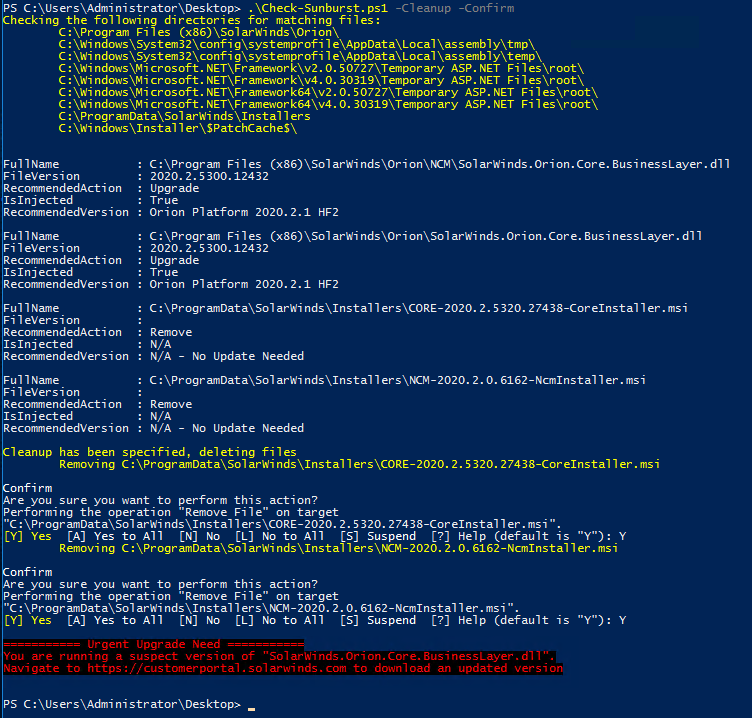 Check Your Environment For The Sunburst Vulnerability Using The New Powershell Script