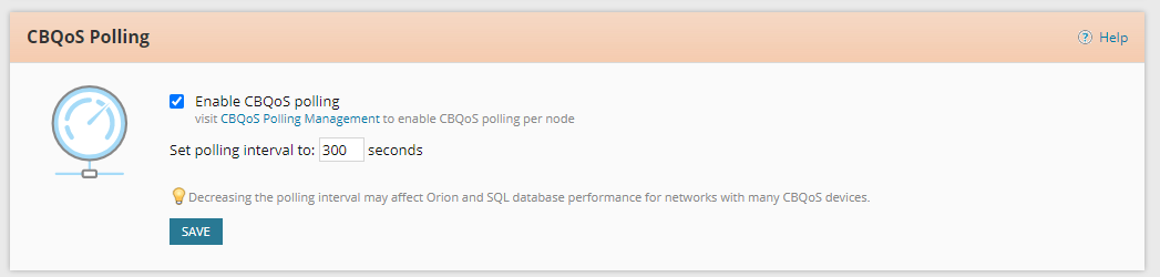 How to change CBQos Polling interval