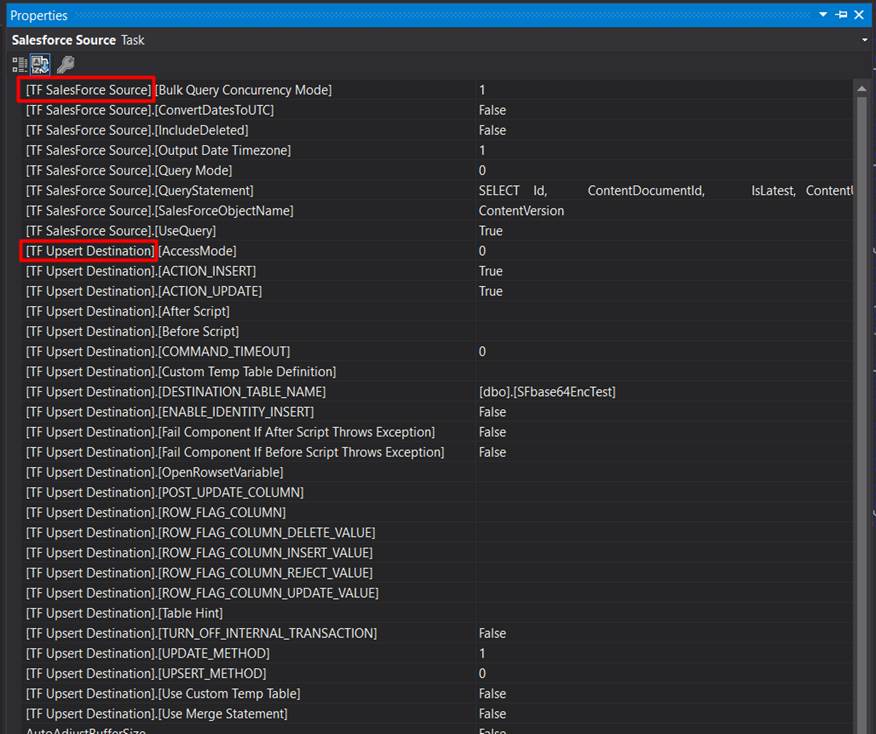 How to parameterize data flow components in Task Factory