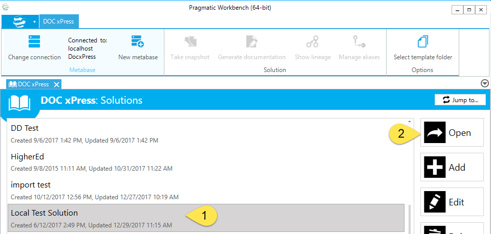 Scheduling the snapshot and generation of documentation with Windows Task Scheduler for DOC xPress