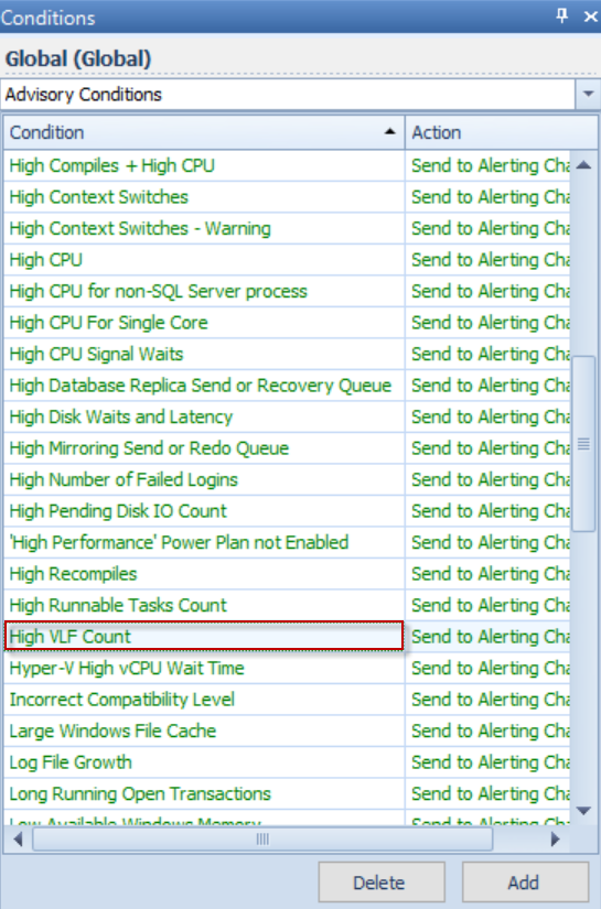 Managing High VLF counts