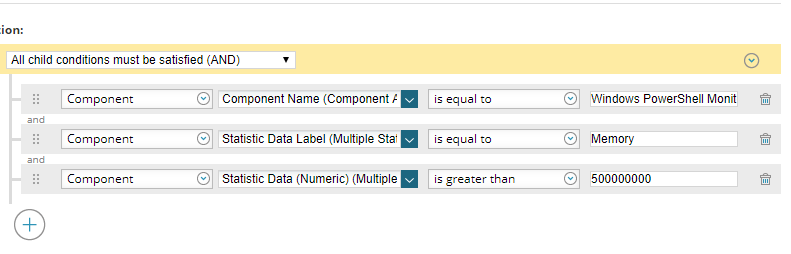 Display values from multi-value statistics monitors in SAM alerts for custom script monitors