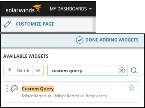 Last XX syslog and trap resources (widgets) are not available for LA or OLV