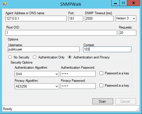 SNMP Context polling in UDT