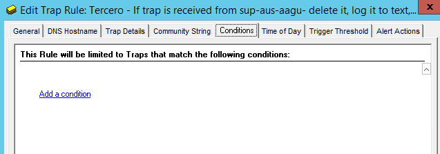 How to send an email on a trap with trapviewer