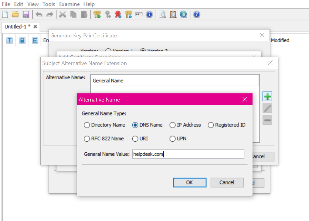 How to generate new keypair and import CA reply using Keystore Explorer ...