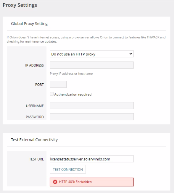 License Manager Remains Offline After Connecting Again the Orion Server to the Internet