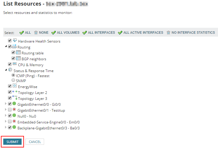Submit button on List Resources page unresponsive in Orion Web Console when accessing nodes ...