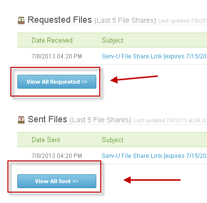 Configure file sharing in Serv-U