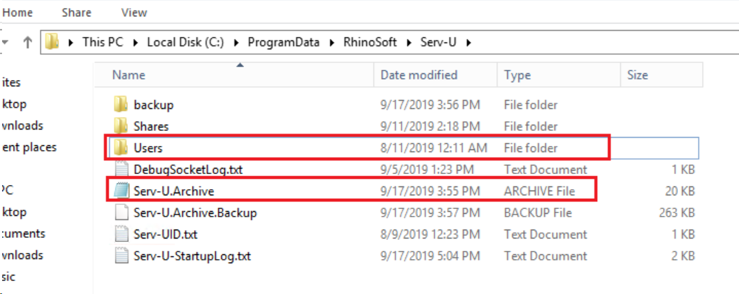 How to Update Serv-U Users Home Directory in bulk