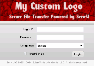 Serv-U Web Client Customization (Basic Branding)