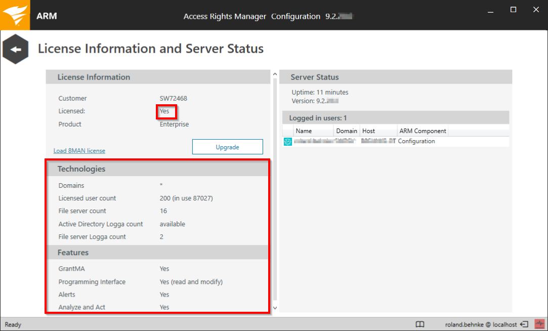 Upgrading from legacy 8MAN to ARM licensing mechanism starting with ARM 9.2