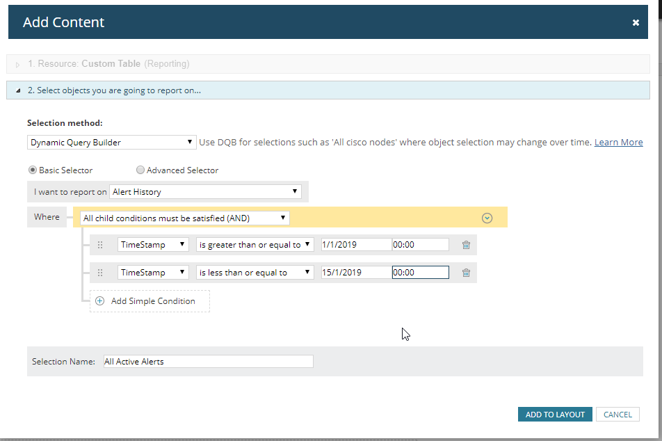 Custom Active Alerts Report for Orion