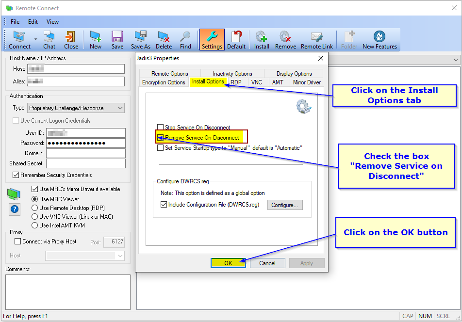 Silent Uninstallation of Dameware Mini Remote Control Agent Service and ...