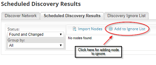 Using the Discovery Ignore List to minimize long SNMP processing ...