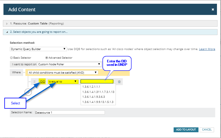 How to create a Web-Based report for a Universal Device Poller (UnDP) on the Orion Platform