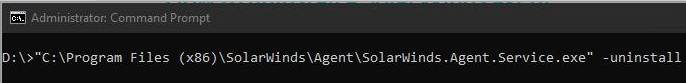 How to uninstall a SolarWinds Agent in Orion Platform