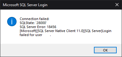 SolarWinds Orion is unable to connect to the database